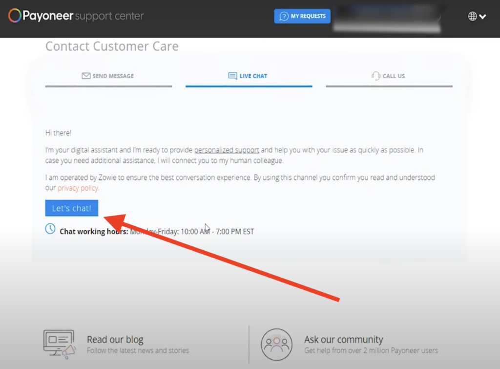 How to Contact Payoneer Live Chat? - Payfastx